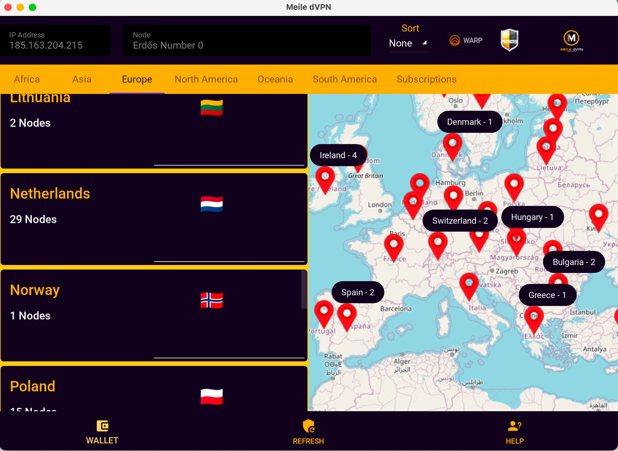 MEILE dVPN Client (Linux / OS X) – MathNodes Validator and Dev Team